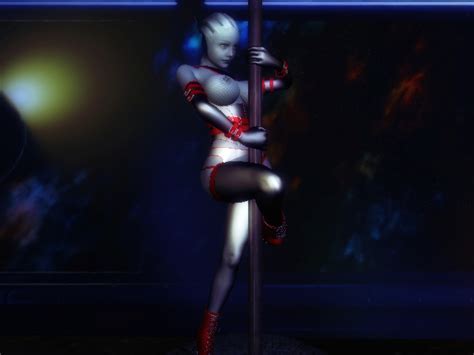 Rule 34 3d Asari Liara Tsoni Mass Effect Stripper Pole 974764