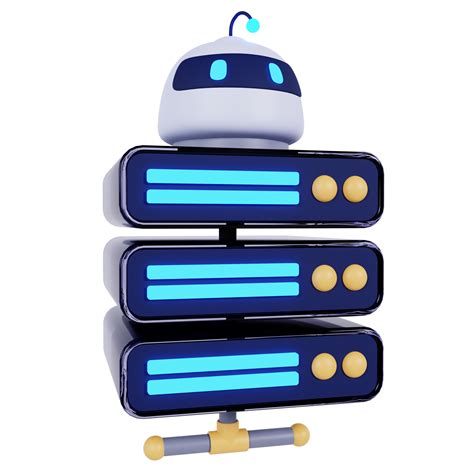 3d Smart Server Online Bot Illustration 11888456 Png