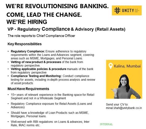 Wearehiring Unitybank Unitysfb Careers Jobs Applynow Unity Small Finance Bank 61 Comments