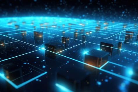 Ai Network Big Data Cloud Computing 3d Artificial Technology Concept