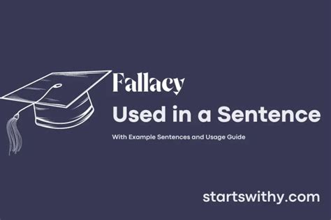 Fallacy In A Sentence Examples 21 Ways To Use Fallacy