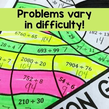 Division Of Whole Numbers Group Activity By Rise Over Run TpT