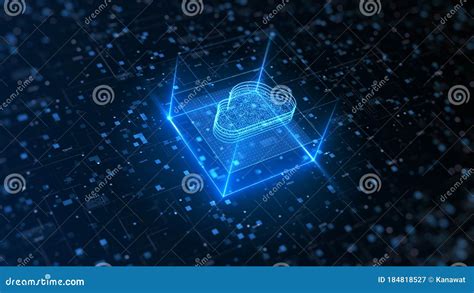 Hi Tech Cloud Computing And Cyber Security Digital Data Network Protection High Speed