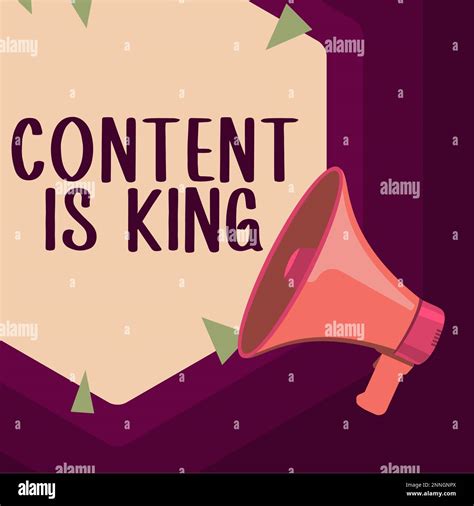 Écriture Affichage De Texte Le Contenu Est Roi Le Mot écrit Sur Le Contenu Est Le Cœur Des