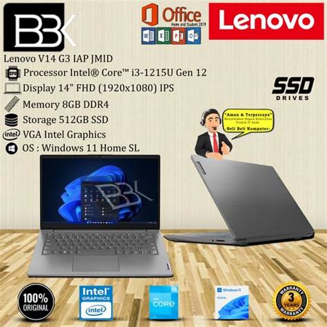 Jual Lenovo V G Iap Jmid Intel Core I U Gb Gb Ssd Windows Hsl Ohs Yr