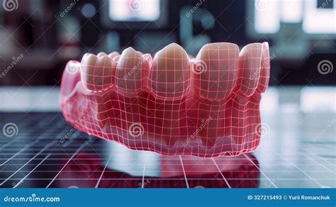 Interactive Grid Overlay On Realistic Tooth Image For Oral Health