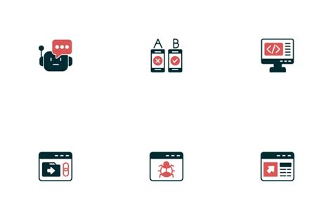 Coding Icon Pack 24 Dual Tone Design And Development Icons Svg Png
