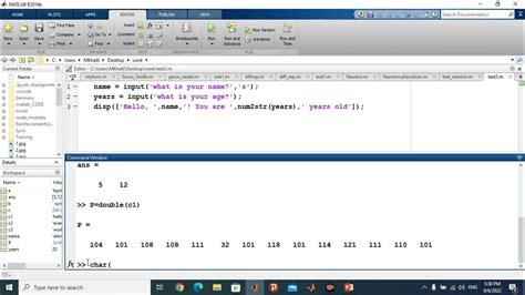 matlab chars and strings youtube