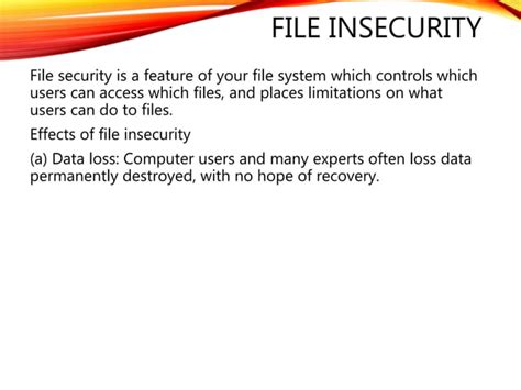Handling Computer Files Pptx Operating Systems Computer Software And Applications