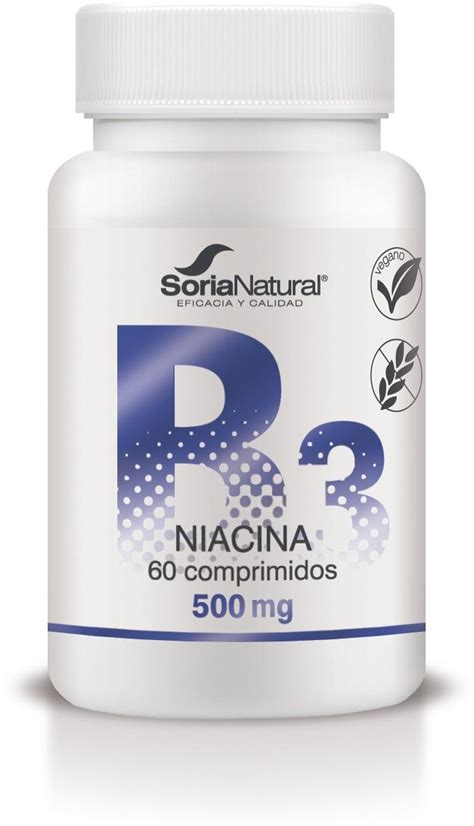 Vitamina B3 liberación sostenida Complemento Soria Natural Soria
