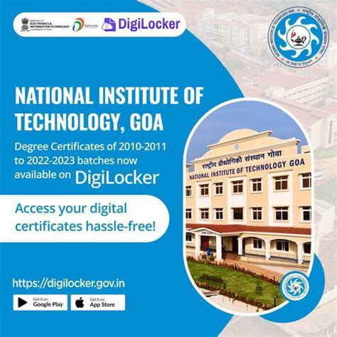 Centre For E Governance On Linkedin Digilocker Digitalindia Nitgoa Education Degree