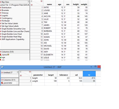 Solved How Do I Use Usl And Lsl Values Saved In Other Table And Use It In Script Genera