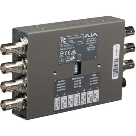 Aja C10da Analog Bnc 1x6 Distribution Amplifier Aja C10da Analog Bnc 1x6 Distribution Amplifier