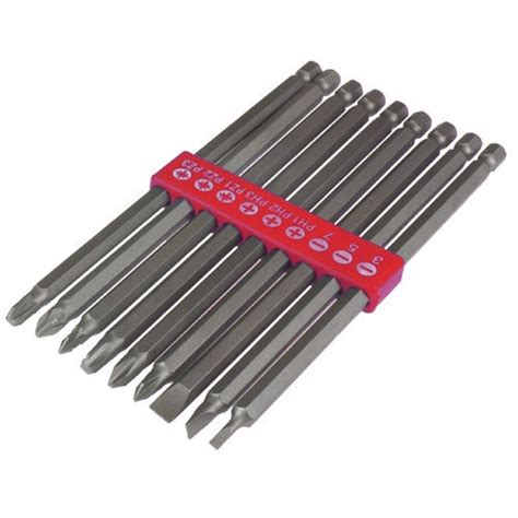 PC ASSORTED EXTRA LONG SCREWDRIVER BITS MM POWER BIT SET EBay