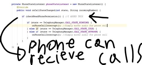 Java Phone State Permissions Stack Overflow