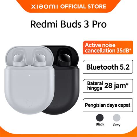 Jual Xiaomi Official Redmi Buds Pro Peredam Db Wireless Charging Pengisian Daya Cepat