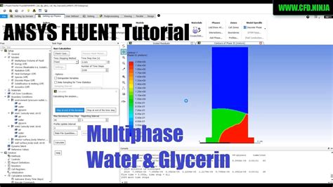 Ansys Fluent Multiphase Water And Glycerin Tutorial Youtube