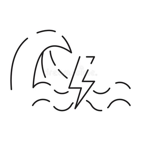 Energy Types Or Sources And Renewable Energy Or Alternative Line Icon Vector Coal Trolley And