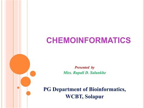 Chemoinformatics Pptx