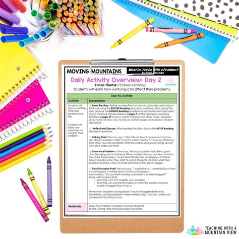 Problem Solving Activities Sel Lessons What Do You Do With A