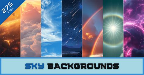 275 Sky Backgrounds Pack 2d Environments Unity Asset Store