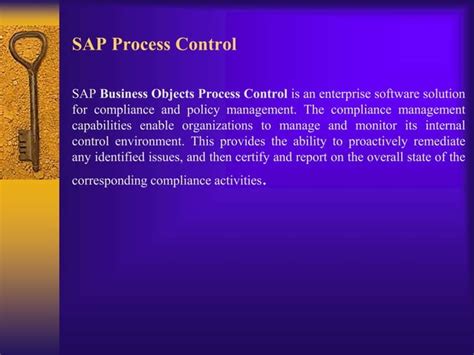 Sap Grc Process Control 10 0 Pptx Operating Systems Computer Software And Applications