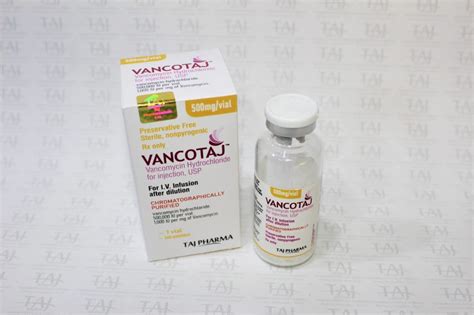 Vancomycin Hydrochloride For Injection Usp 500mg Vancotaj Vancomycin Hydrochloride For Injection Usp 500mg Vancotaj