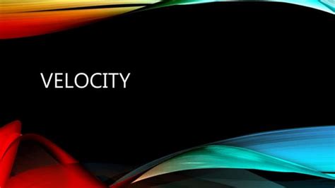 Velocity Pptx