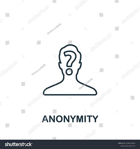 Anonymity Icon Monochrome Simple Cryptocurrency Icon Stock Vector Royalty Free 2188124815