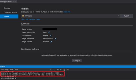 Error During Ftp Publishing 550 · Issue 5040 · Dotnetcore · Github