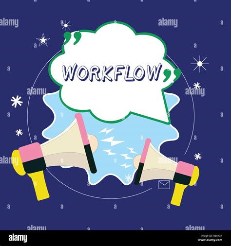 Conceptual Hand Writing Showing Workflow Business Photo Showcasing Sequence Of Industrial