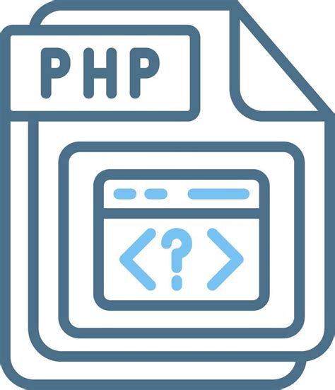 Php Line Two Colour Icon Design 52415814 Vector Art At Vecteezy