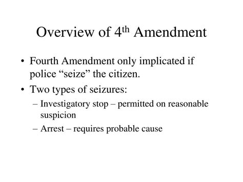 Ppt Chapter 3 Fourth Amendment Powerpoint Presentation Free Download