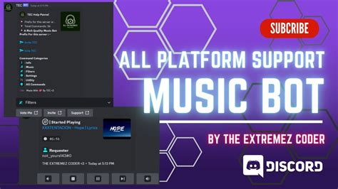 Discord Super Music Bot All Platform Support 2 Without Coding
