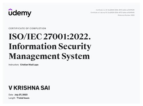V Krishna Sai On Linkedin Udemy Course Completion Certificate