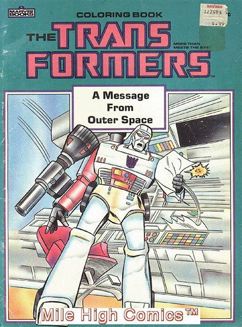 Transformers A Message From Outer Space Coloring Book Series