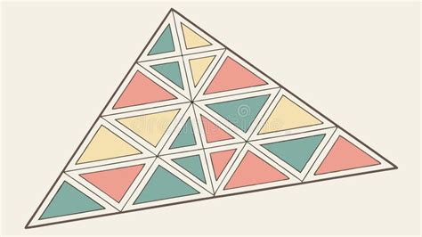 Geometric Triangle Pattern Abstract Shapes And Modern Design Vector