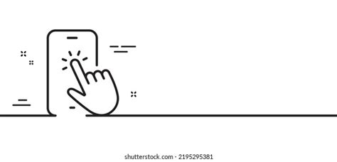 hand cursor line icon continuous one stock vector royalty free 2409612359 shutterstock