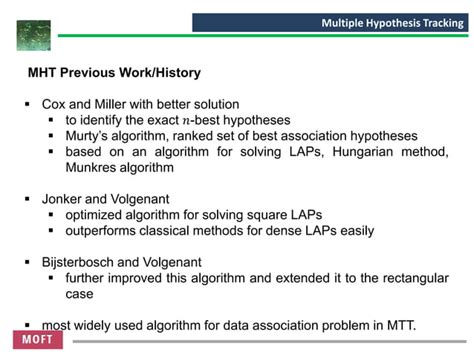 Mht Multi Hypothesis Tracking Part1 Ppt Mht Multi Hypothesis Tracking Part1 Ppt