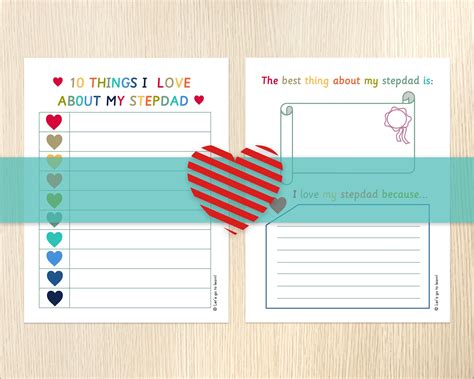 All About My Stepdad Book Father S Day Gift Birthday Etsy