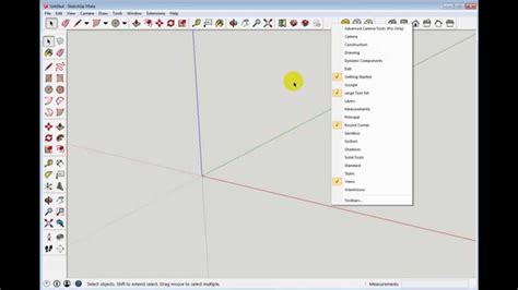 Isi Menu Toolbar View Di Sketchup Beserta Fungsinya S