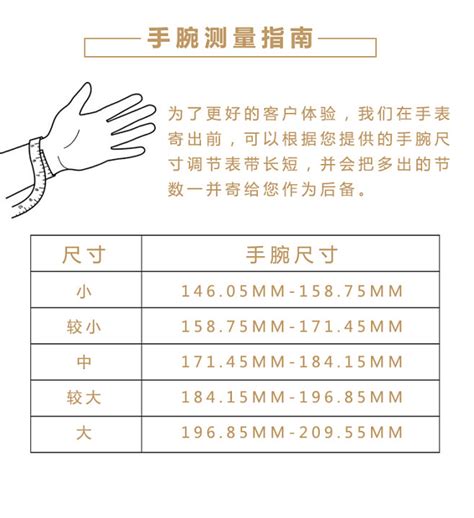 手腕测量指南 手腕测量指南