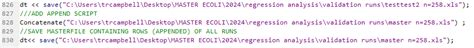 Solved Trying To Write Script That Will Append Results Of Regression