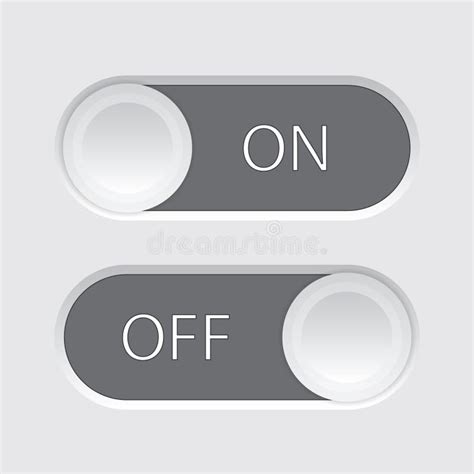 Button Switch Toggle Slider Ui Slide Off Or Turn On App Mobile