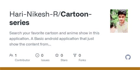 github hari nikesh r cartoon series search your favorite cartoon and anime show in this