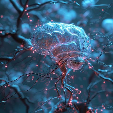 Premium Ai Image Neural Network Transforming Into Human Brain 3d Rendering Generative Ai