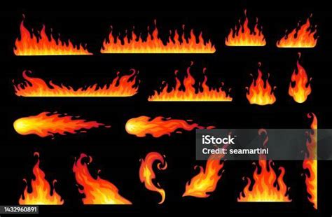 Api Unggun Kartun Api Unggun Terisolasi Perapian Yang Diisolasi