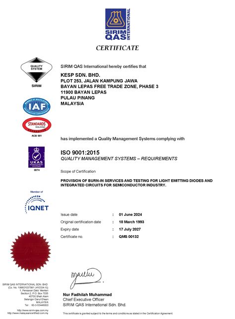 Certification And Recognition Kesp