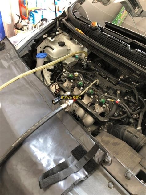 석적구미 엔진오일교환전문점 올뉴카렌스 잔유제거오일샤워버블샤워신차오일교환수입합성유에어샤워제넘에스테르오일석적카센터구미카센터북삼카센터왜관카센터황보자동차정비