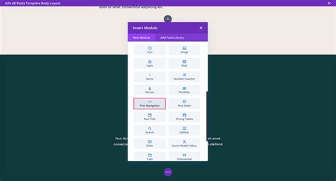 the divi post navigation module elegant themes documentation